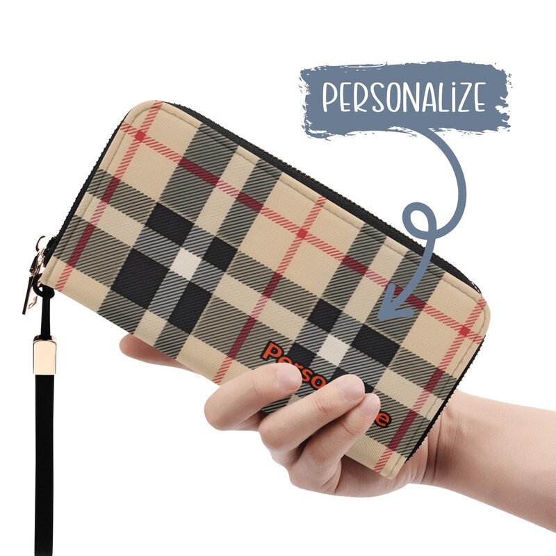 Checkered Wallet - Etsy