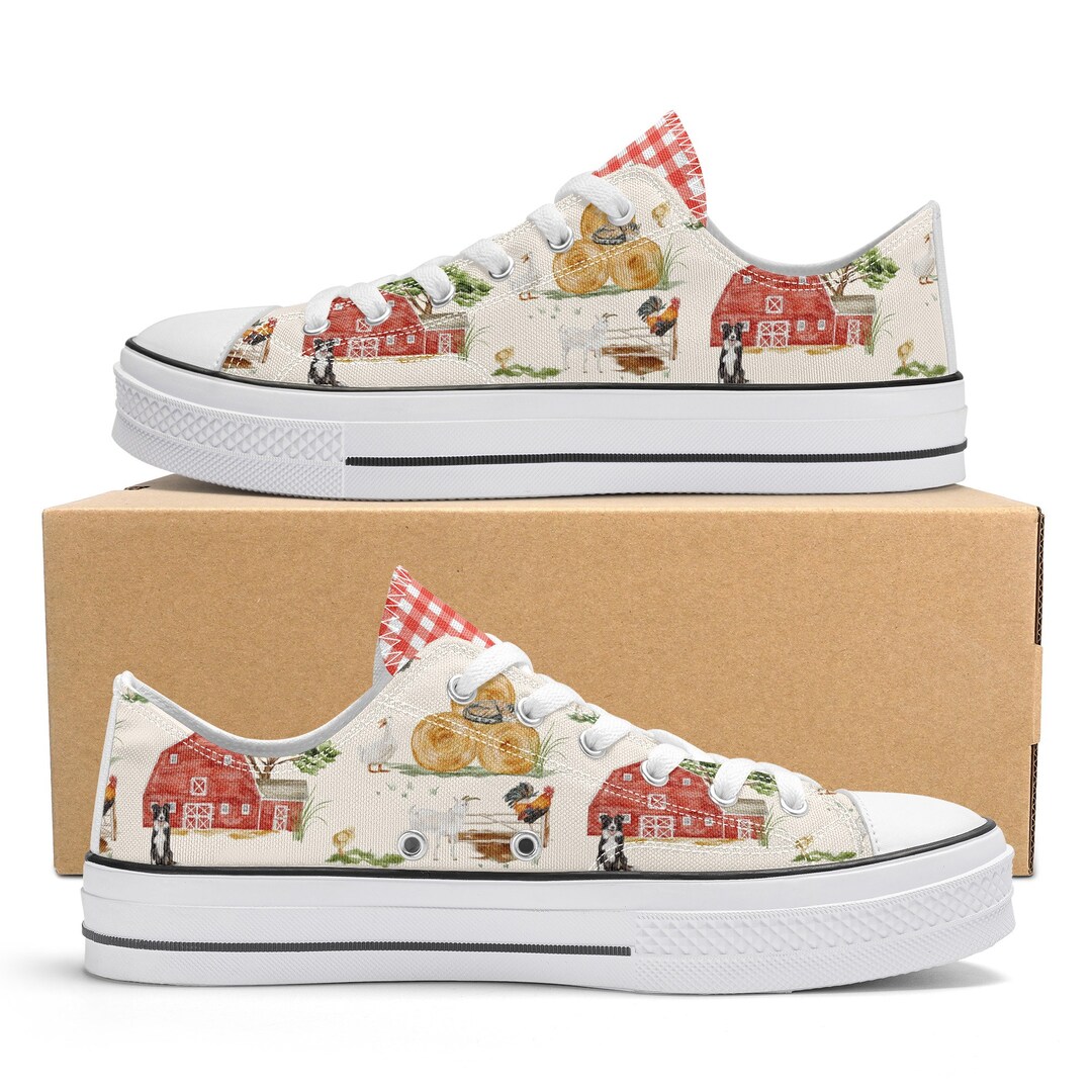 Farmhouse Design Shoes, Custom Designed Farmhouse Shoes, Gift for the ...