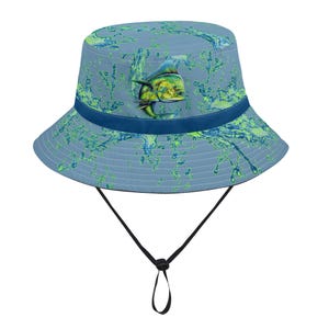 Mahi Mahi All Over Print Bucket Hats With Adjustable String, Dolphin ...