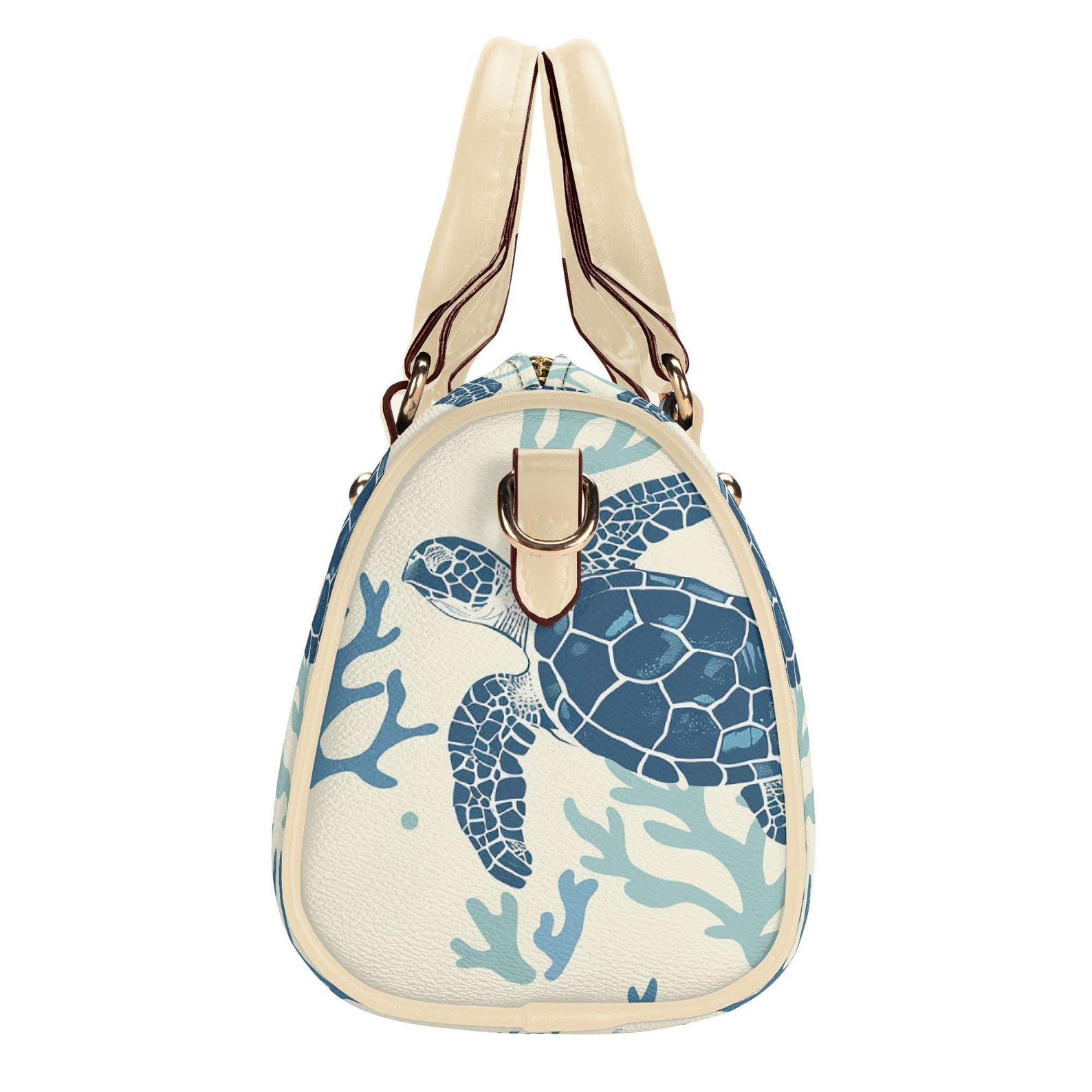 Sea Turtle Satchel Bag: Faux Leather Purse, Ocean Lover Gift - Etsy