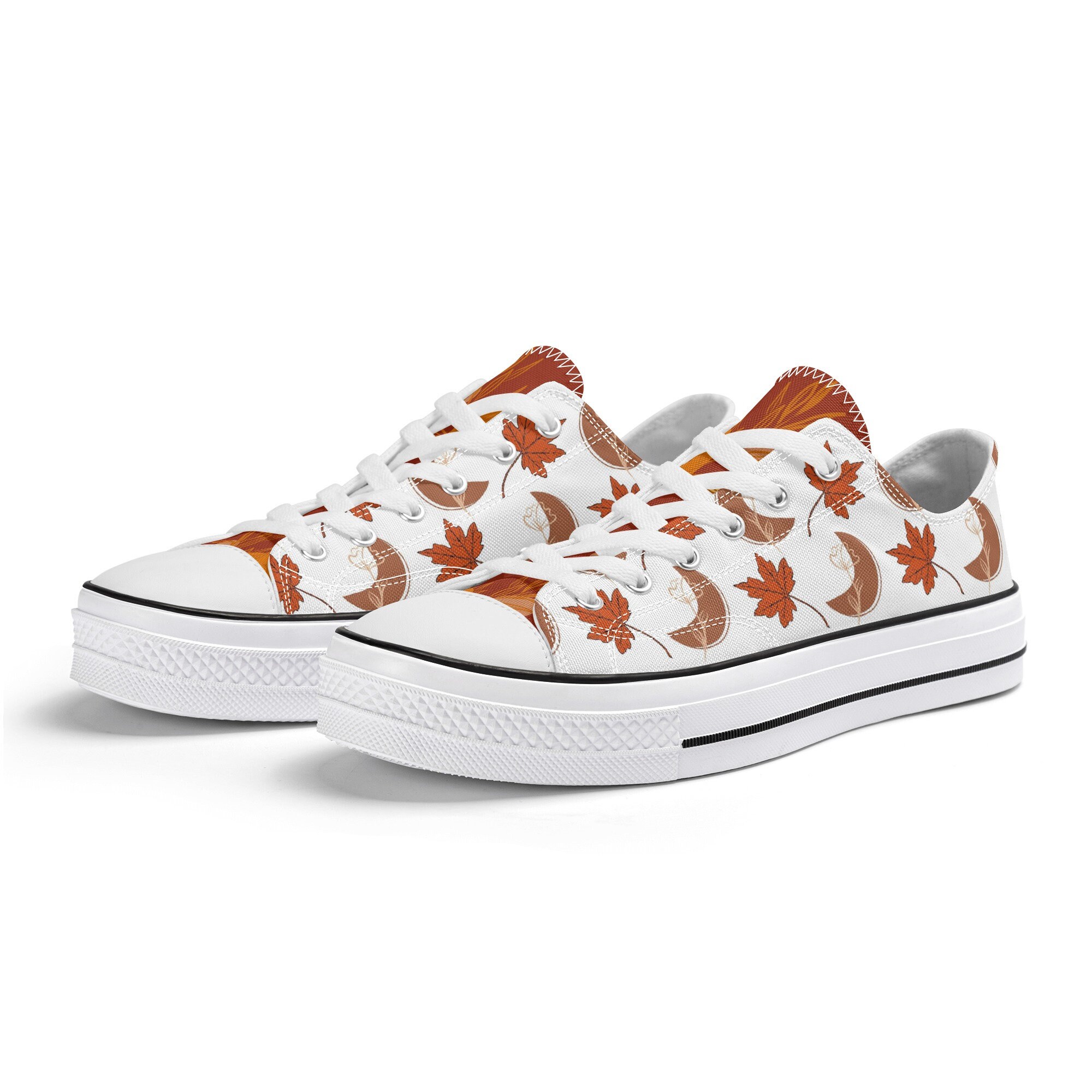 Celestial Moon and Fall Women's Classic Low Top Canvas Shoes, BOHO ...