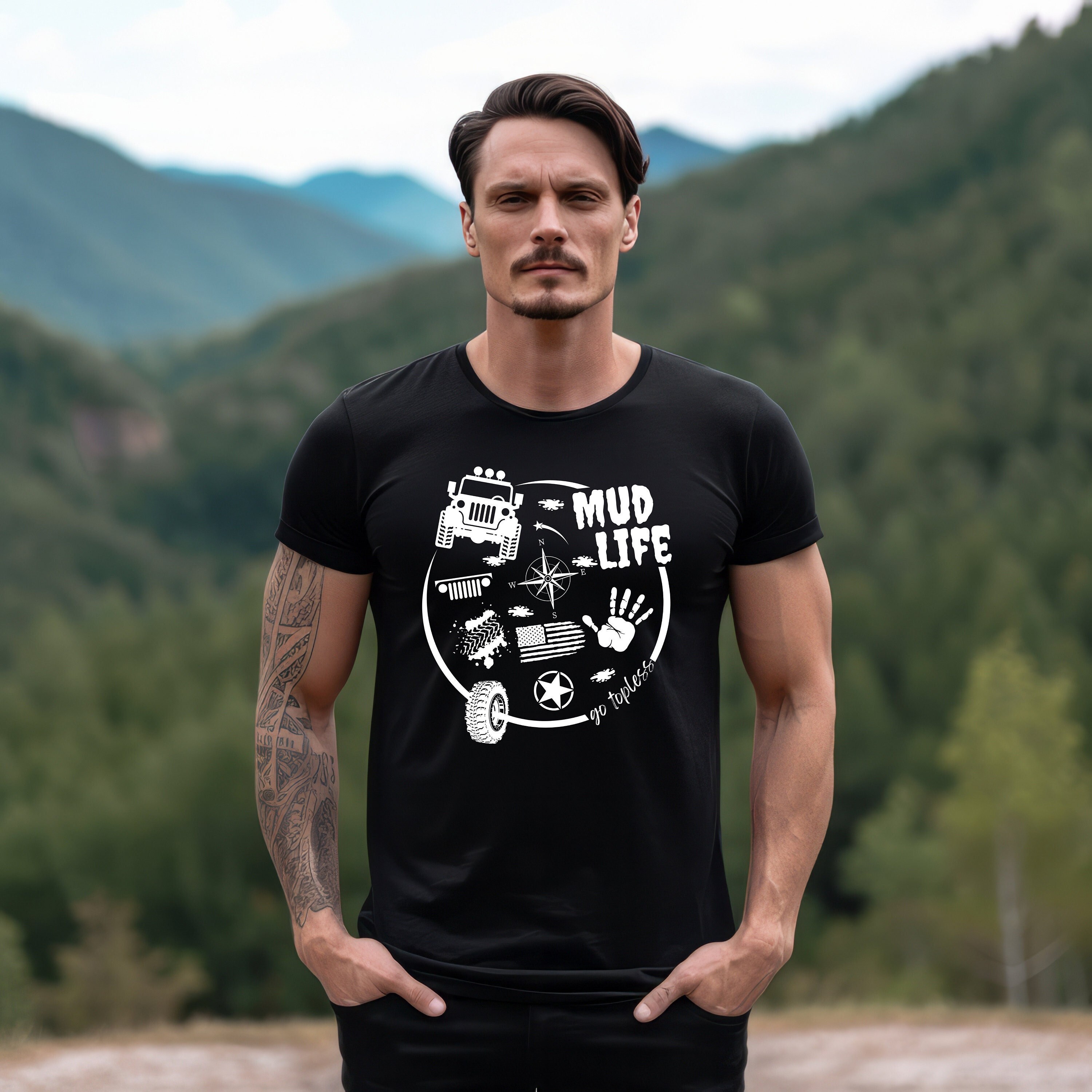 Off Road T-shirt Mud Life 4WD Shirt Jeep off Roading - Etsy