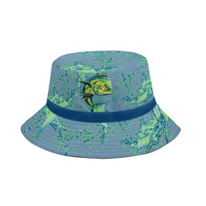 Mahi Mahi All Over Print Bucket Hats With Adjustable String, Dolphin ...