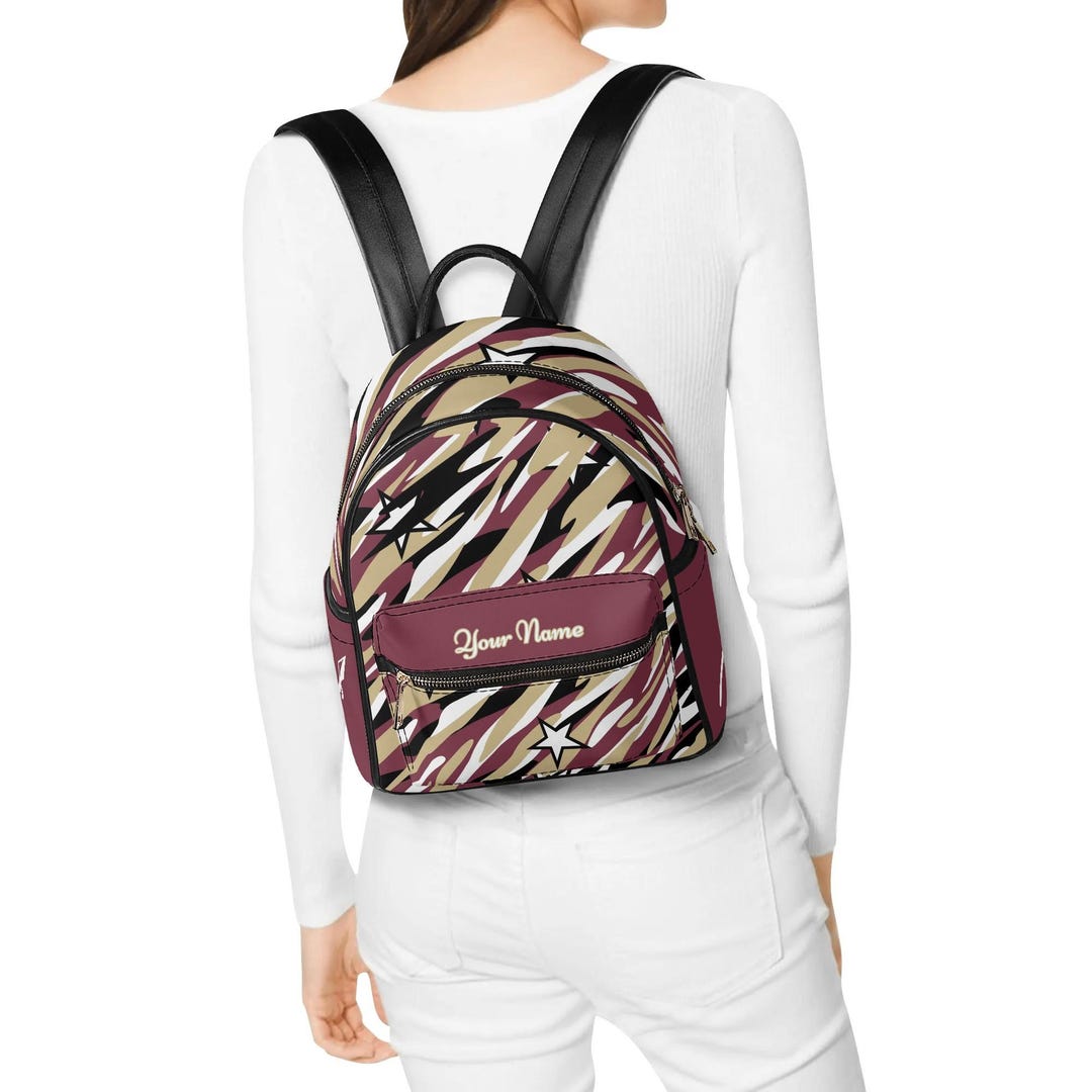Florida State Faux Leather Backpack - Etsy