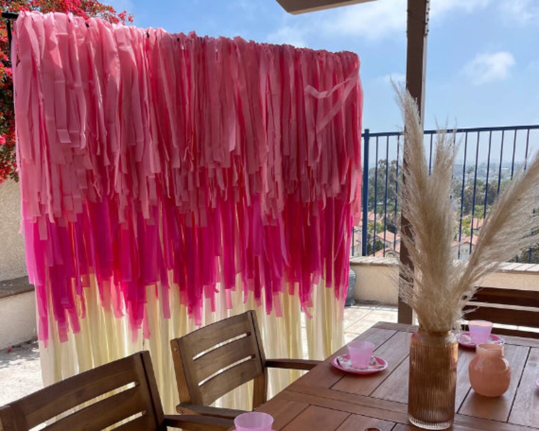 Barbie Fringe Photo Backdrop, Bachelorette Party Backdrop, Bridal ...