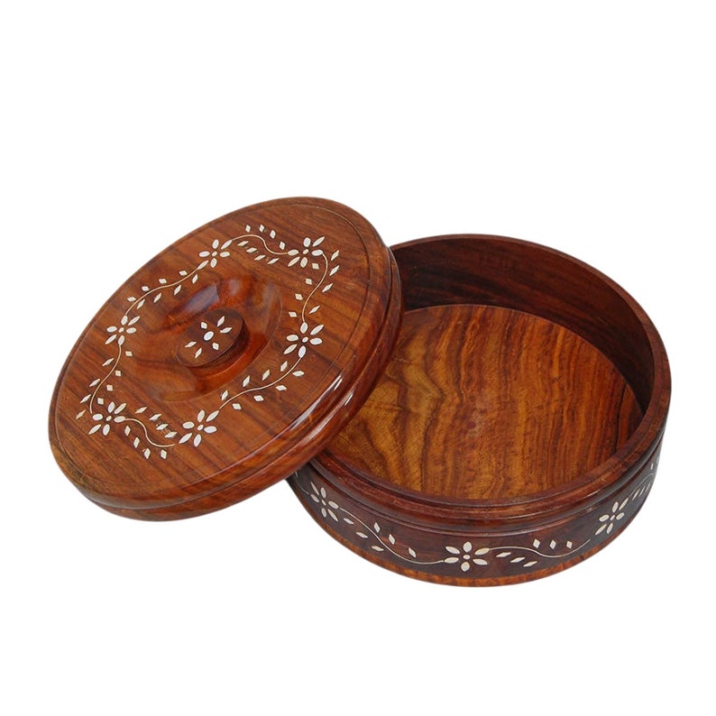 Wooden Casserole Chapati Box Chapati Box for Kitchen Hotpot Roti Box ...