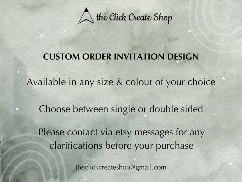 Create Your Own Invite Custom Invitation for Birthday Custom Shower ...