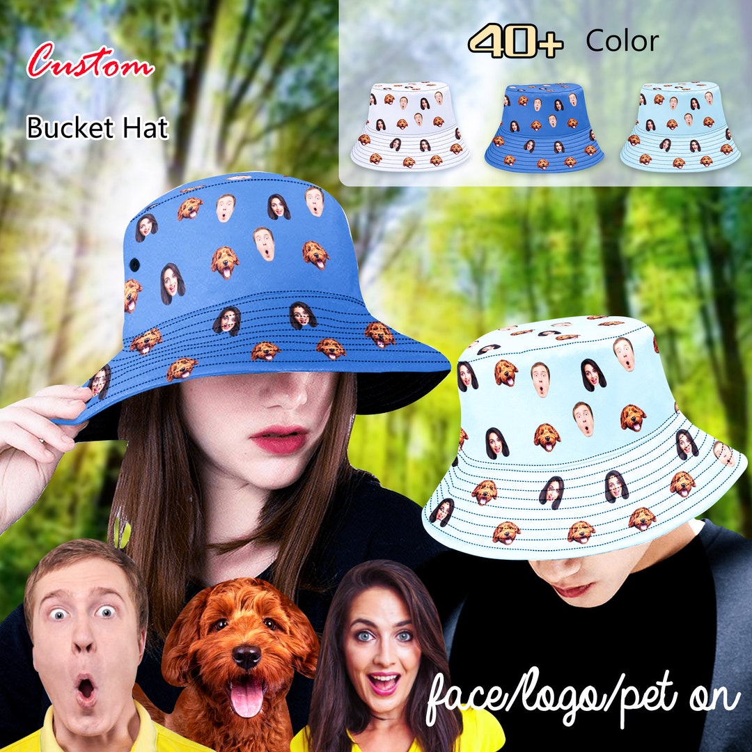 Custom Bucket Hat With Photo, Personalized Bucket Hat for Women/men ...
