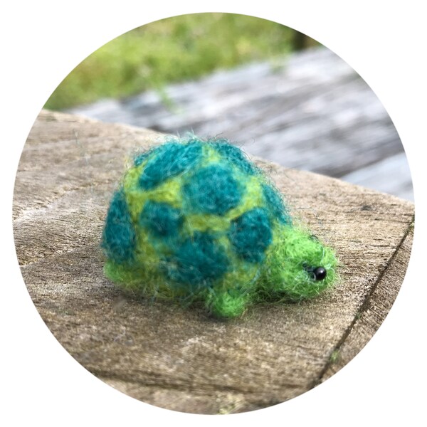 Needle Felted Turtle - Etsy