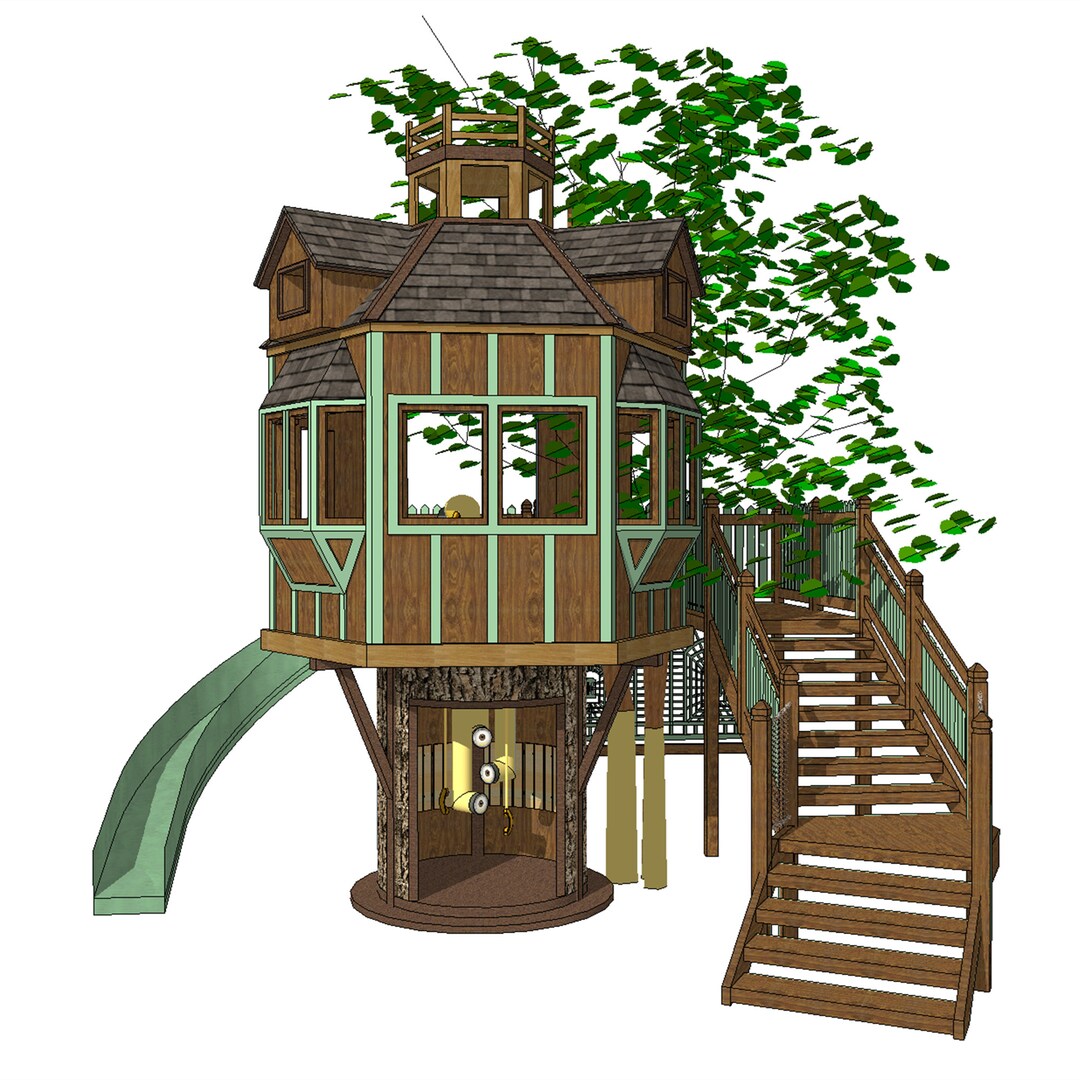 Garden House Plans Sketchup Models Gardenhouse-1 - Etsy