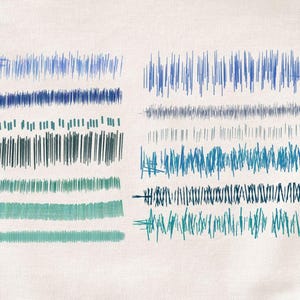 Procreate Photoshop Dynamic Embroidery Thread Brush Pack for Sewing ...