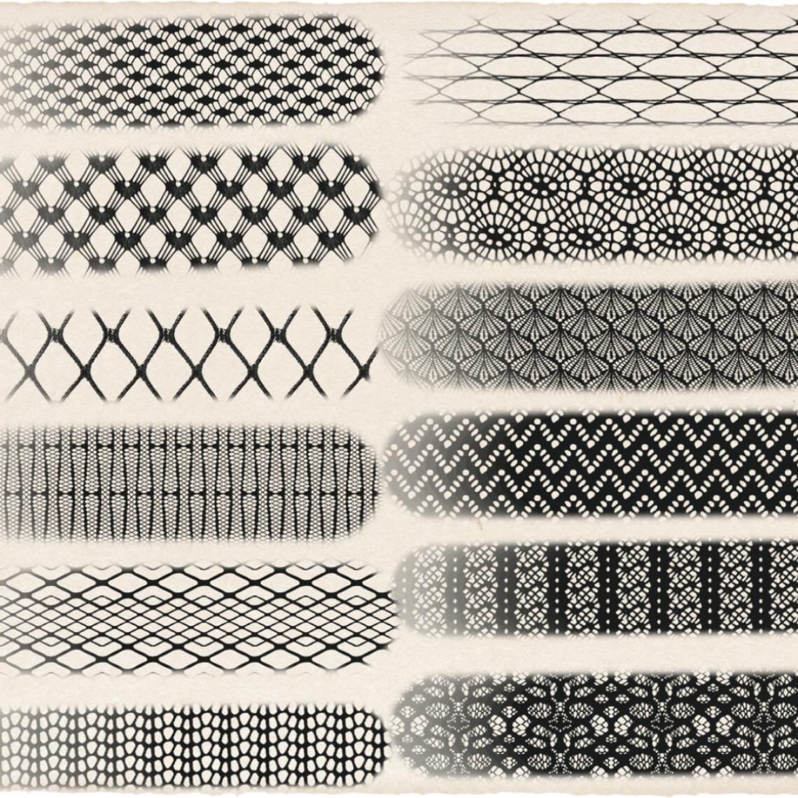 Procreate Fishnet Stocking Stamp Brush Bundle Pack Brushes Digital ...