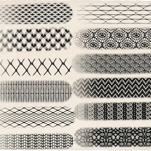 Procreate Fishnet Stocking Stamp Brush Bundle Pack Brushes Digital ...