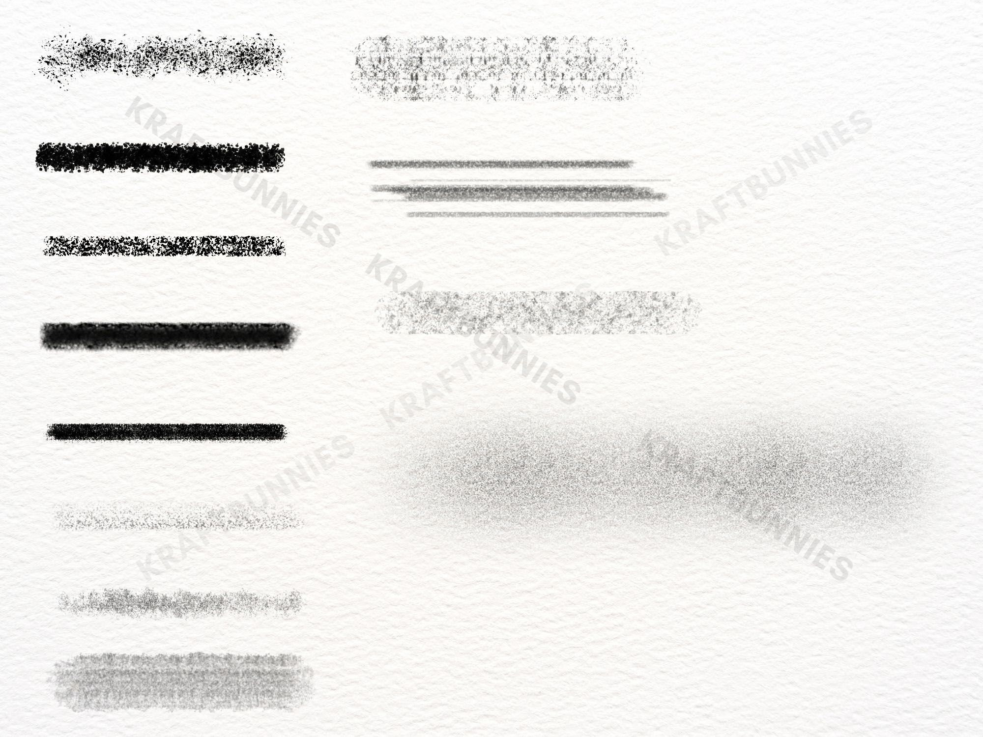 Procreate Photoshop Realistic 2B Pencil Sketching Brush Pack ,textured ...