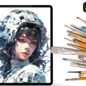 Impressionist Procreate Brush Set - Stippled Paint & Pen Blending for iPad Art - Etsy