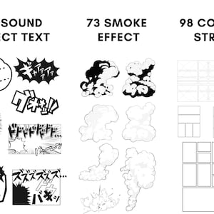 Procreate Photoshop Comic Anime Manga Stamp , Action Speech Bubble ...