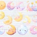 Cute Kawaii Crescent Moon Phase Dreamy Sleepy Clipart - Etsy