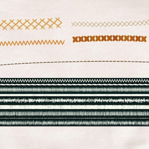 Procreate Photoshop Embroidery Thread Brush Pack for Sewing ...