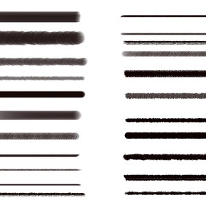 Procreate Photoshop Essential Line Art Brush, Smooth Sketch Ink Kit Art ...