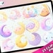 Cute Kawaii Crescent Moon Phase Dreamy Sleepy Clipart - Etsy