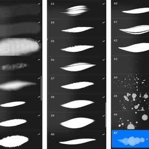 Procreate Realistic Traditional Chinese Ink Paintbrush Brush Set Preset ...