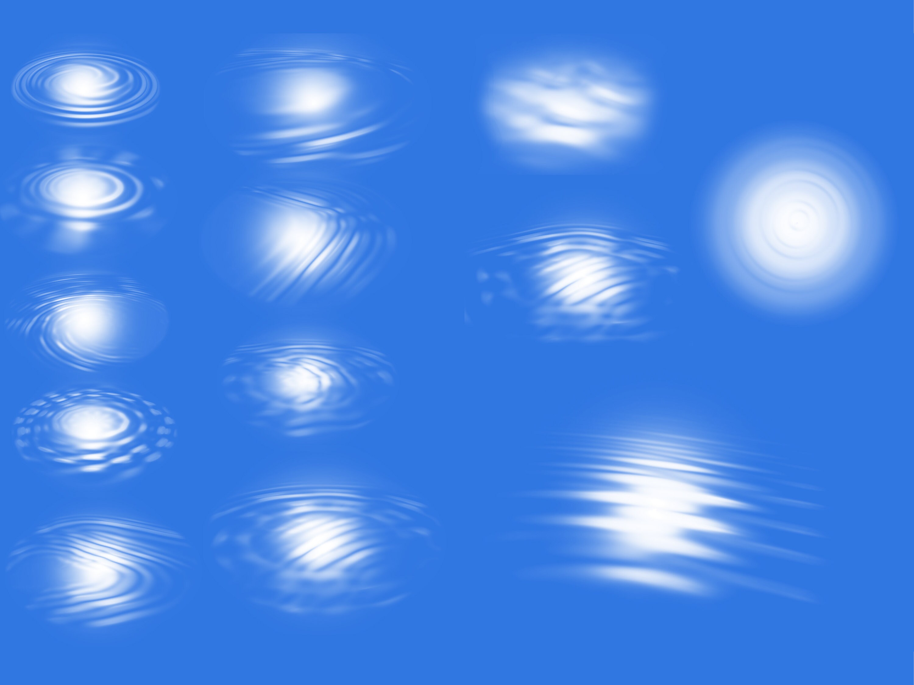 Procreate Photoshop Realistic Water Texture Ripples Stamp - Etsy