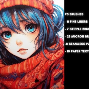 Procreate Textured Fine Liner Micron Drawing Brush Preset, Paper ...