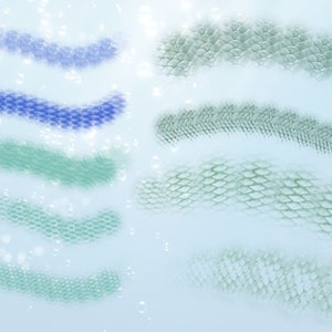 Procreate Photoshop Dynamic Fish Scale Brush Stamp Bundle Pack ...