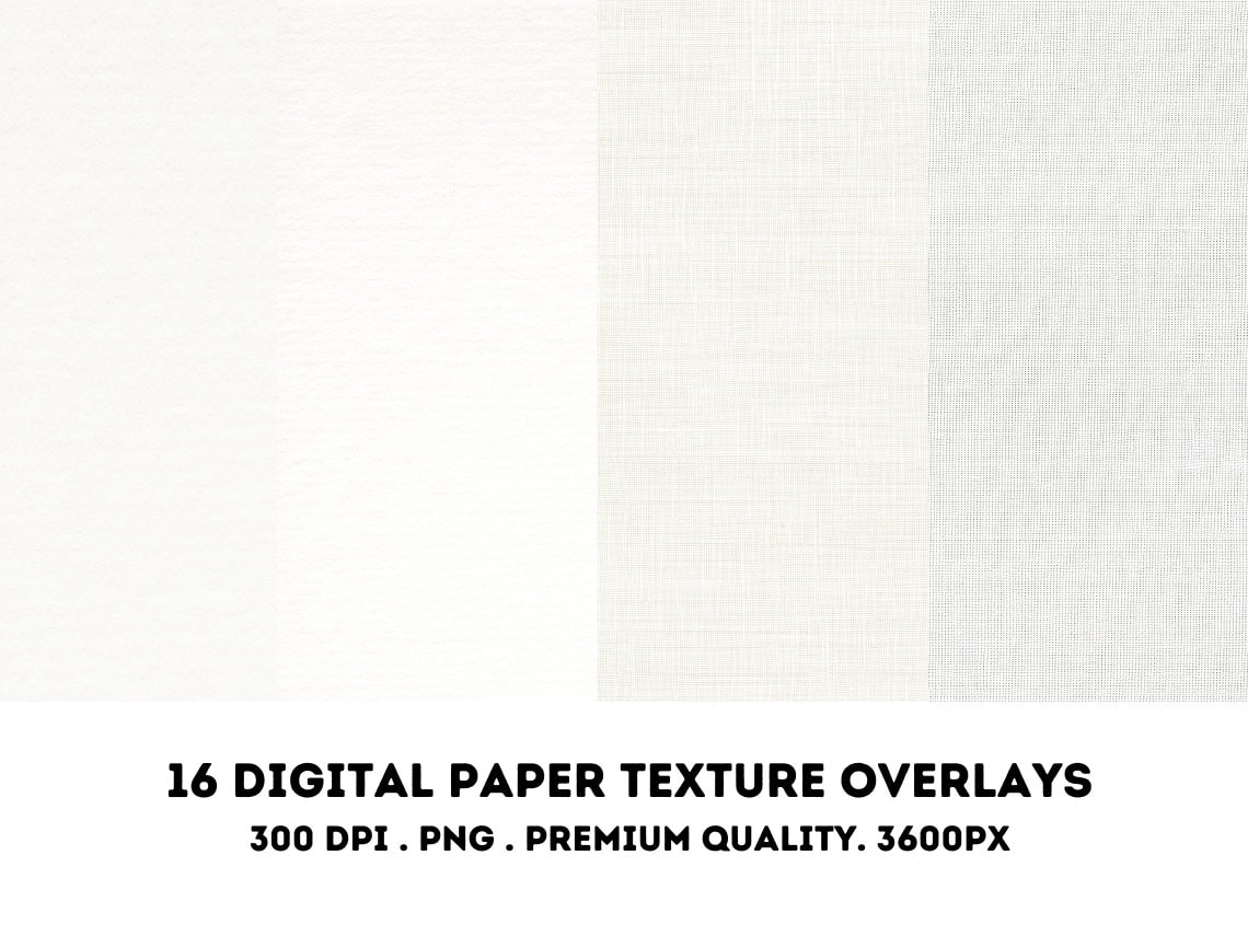 Procreate & Photoshop Paper Canvas Textures 16 High Res Digital ...