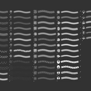 Procreate Photoshop Dragon Scale Brush Stamp Bundle Pack Fantasy Stamps ...