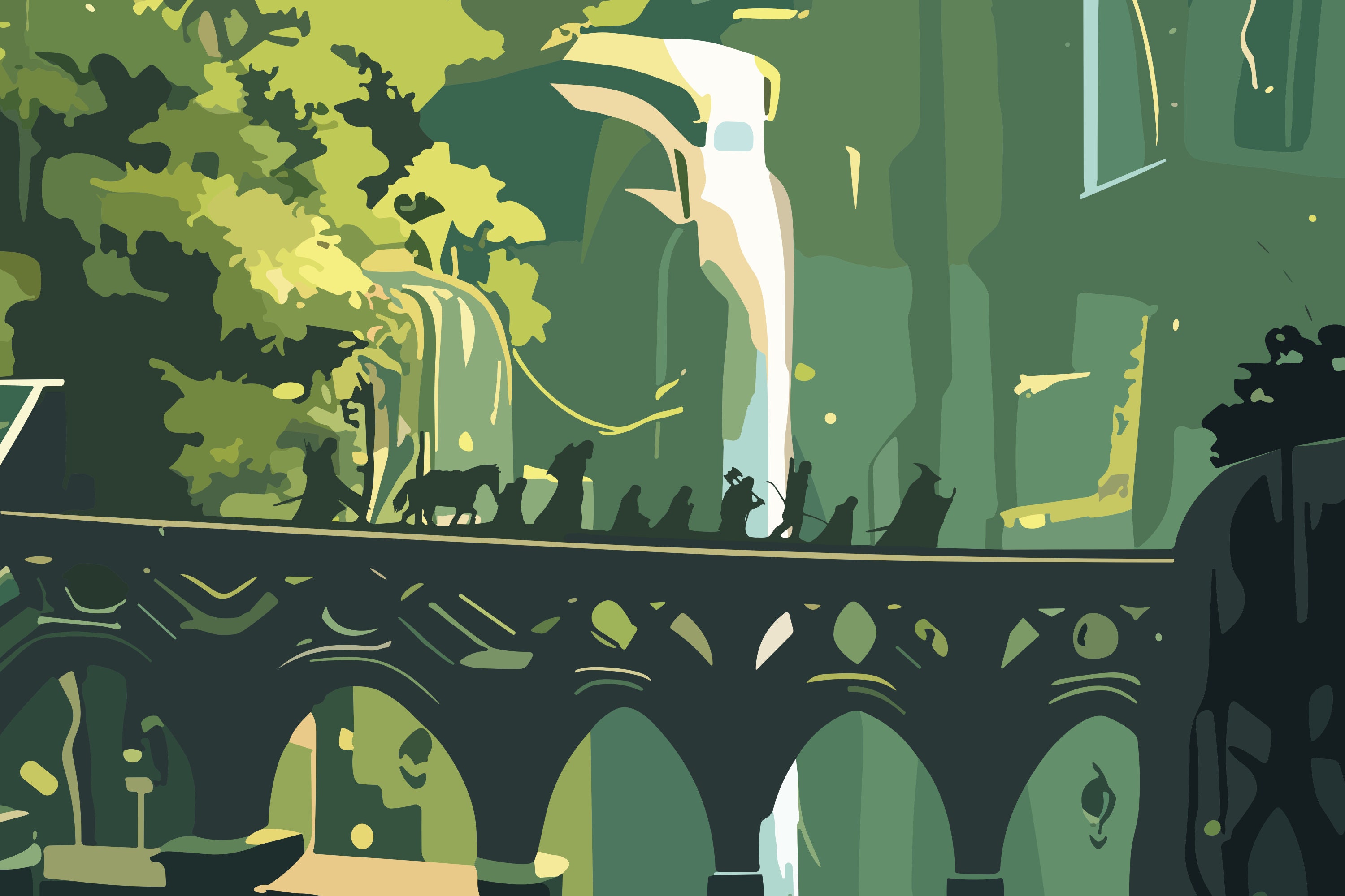 Lothlorien Minimalist National Park Poster Digital Download Home Decor ...