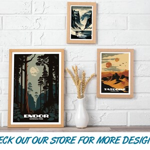 Endor Minimalist Star Wars National Park Poster Digital Download Home ...