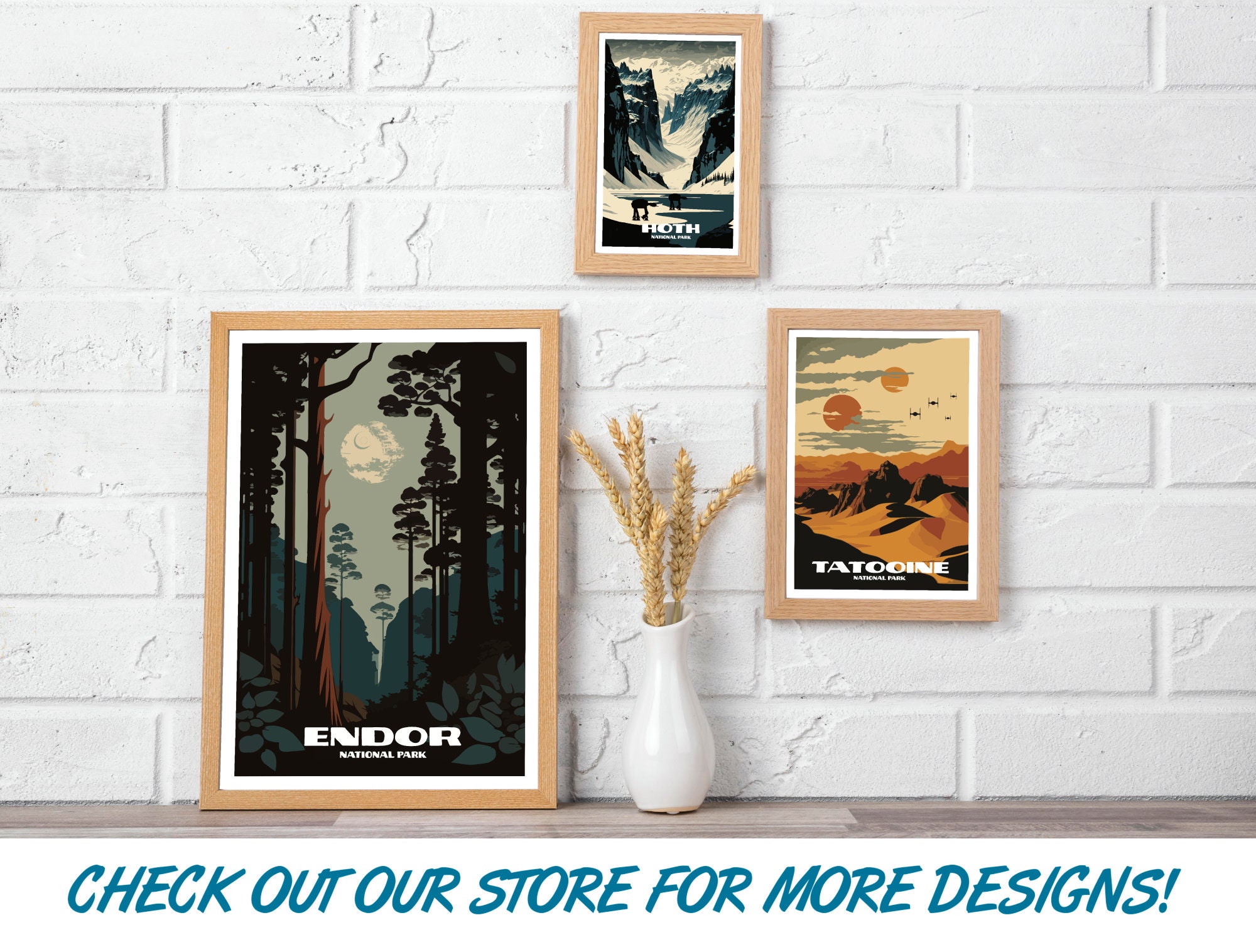 Endor Minimalist Star Wars National Park Poster Digital Download Home ...