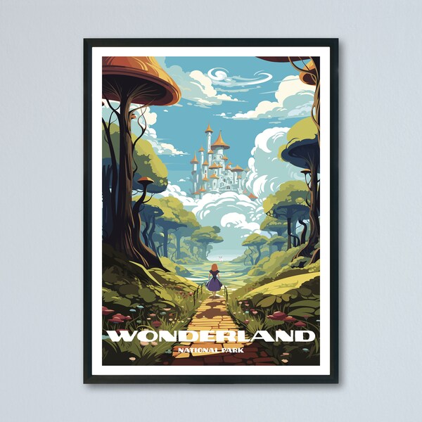 Alice in Wonderland Poster - Etsy
