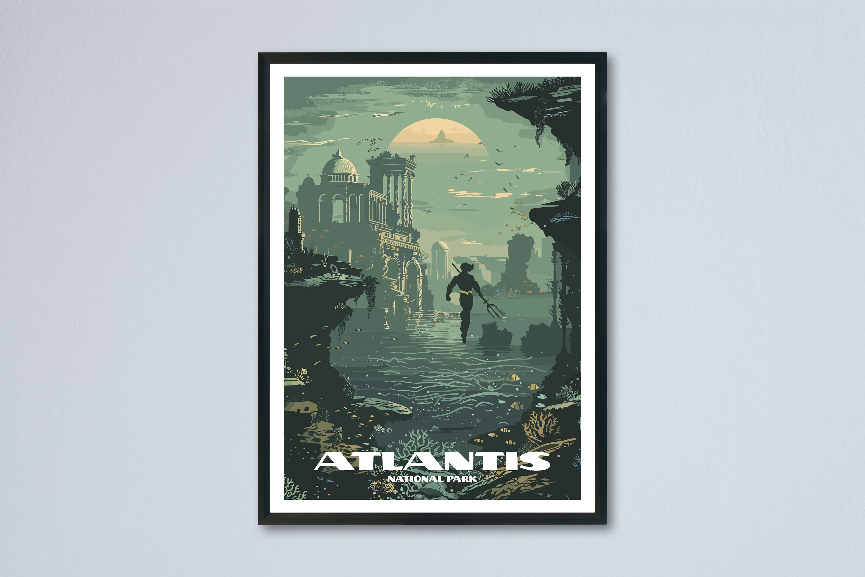 Atlantis Minimalist National Park Poster Digital Download Home Decor ...