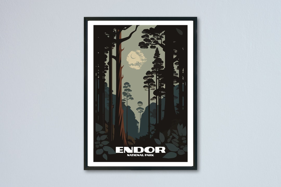 Endor Minimalist Star Wars National Park Poster Digital Download Home ...