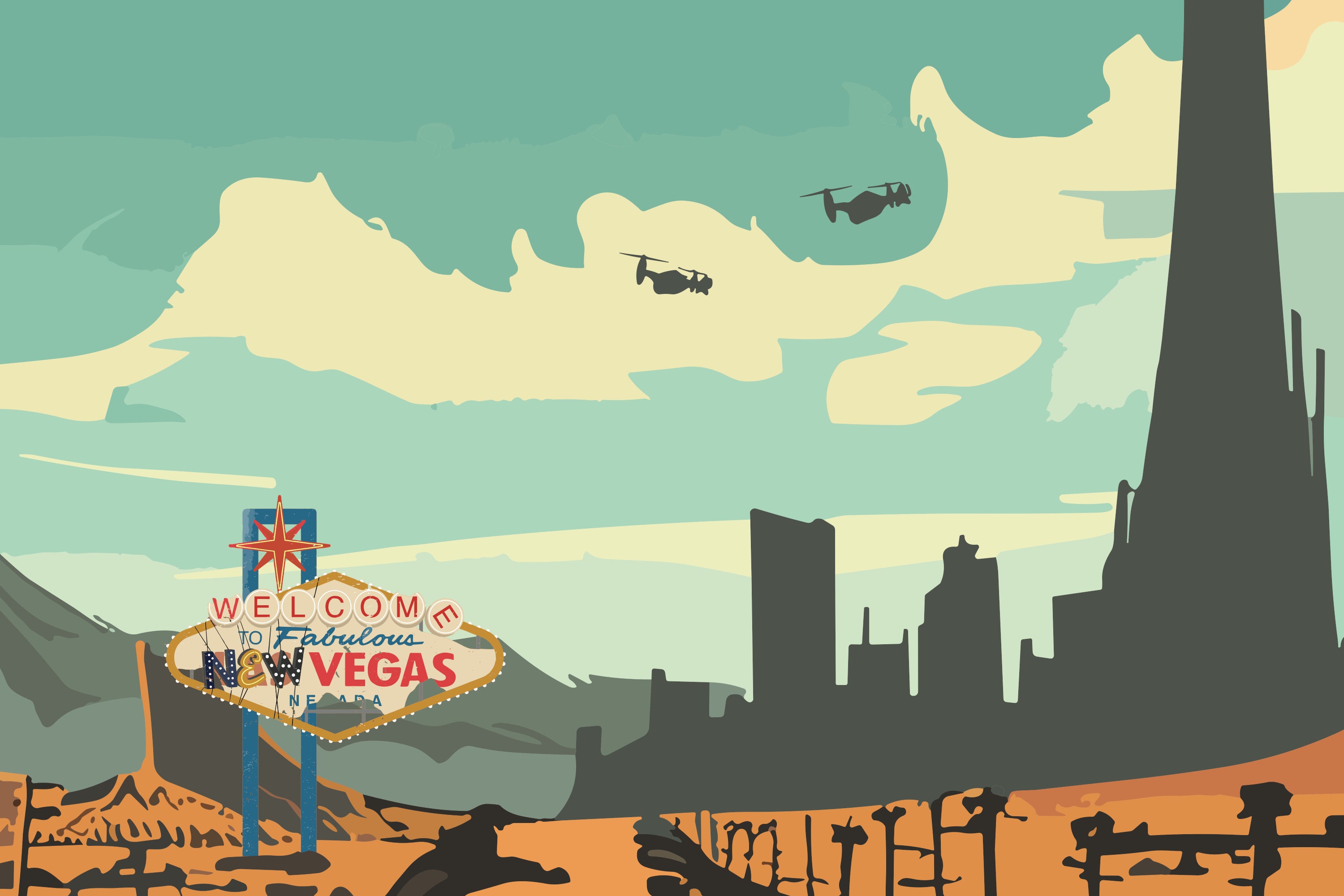 Fallout Minimalist National Park Poster Digital Download Home Decor New ...