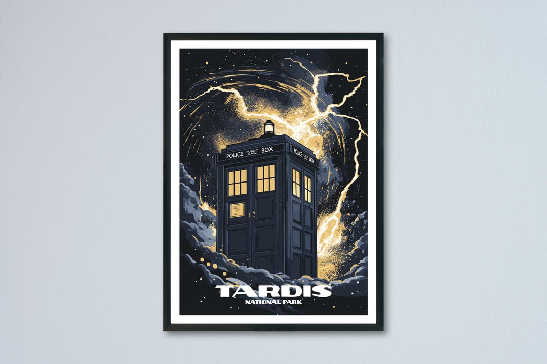 TARDIS Minimalist National Park Poster Digital Download Home Decor Dr ...