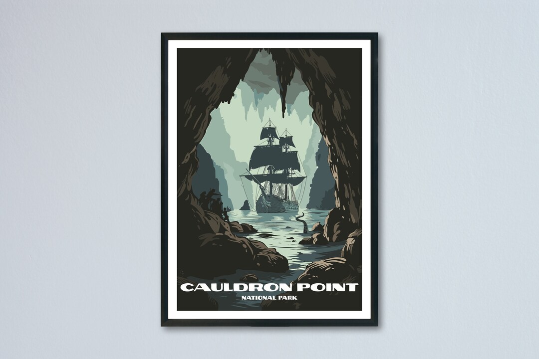Cauldron Point Minimalist National Park Poster Digital Download Home ...