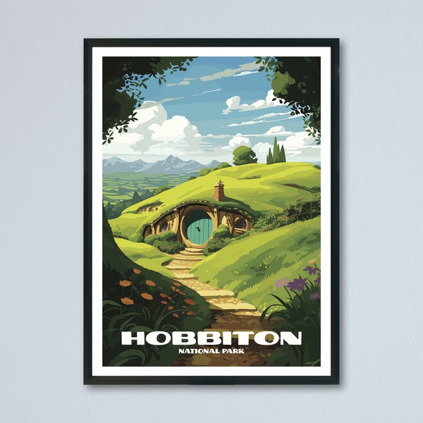 Hobbiton Print - Etsy UK