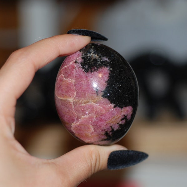 Pink Rhodonite Stone - Etsy