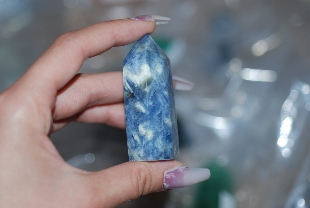 Blue Kyanite Tower, Crystal Tower, Crystal Obelisk, Kyanite - Etsy
