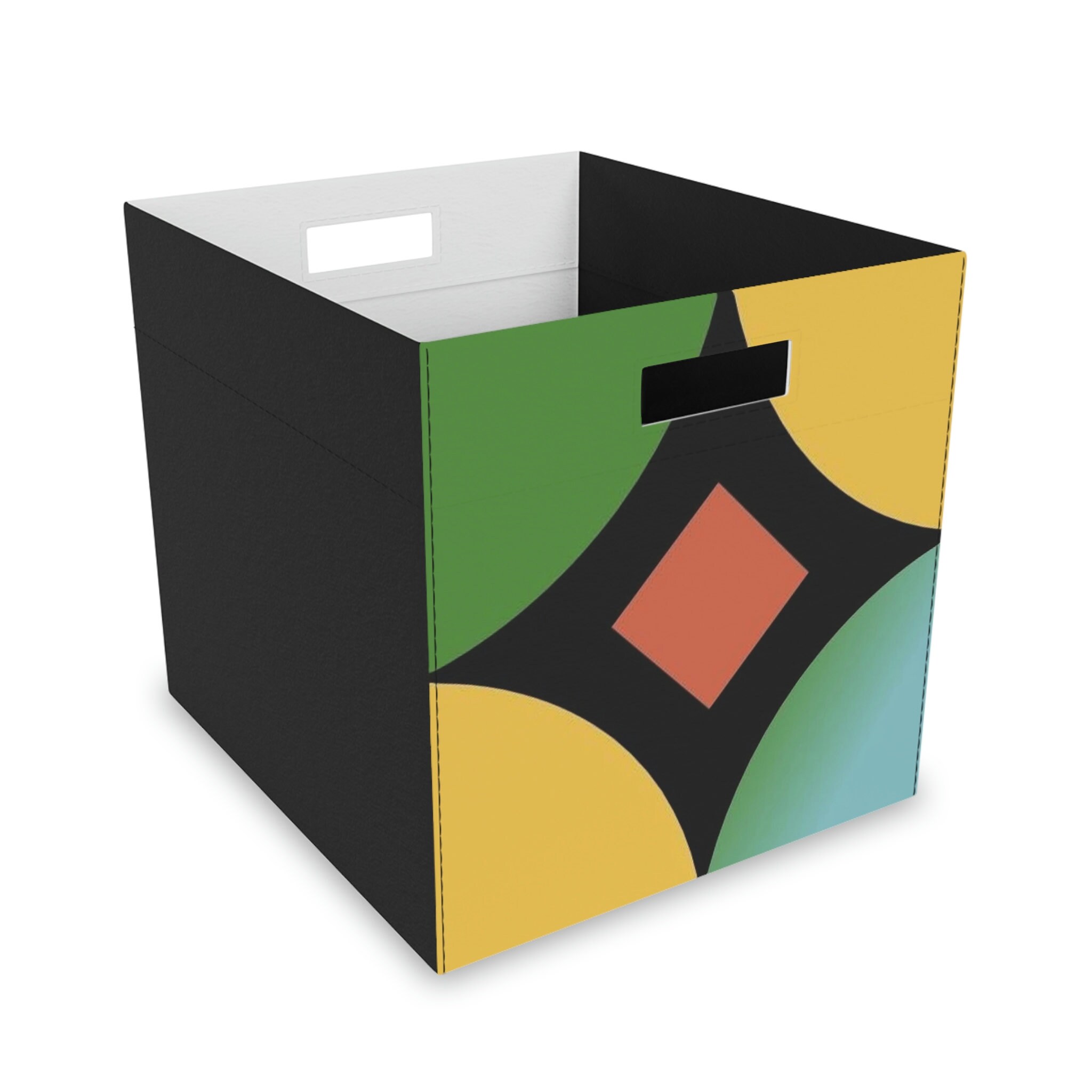 Felt Storage Box, Bold Geometric Storage Box, Gradient Block Storage ...