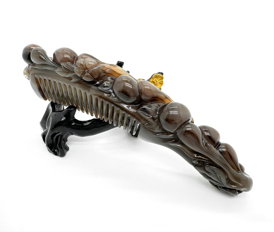 Hand-carved Buffalo Horn Comb Hair Comb Vintage Hand-carved - Etsy