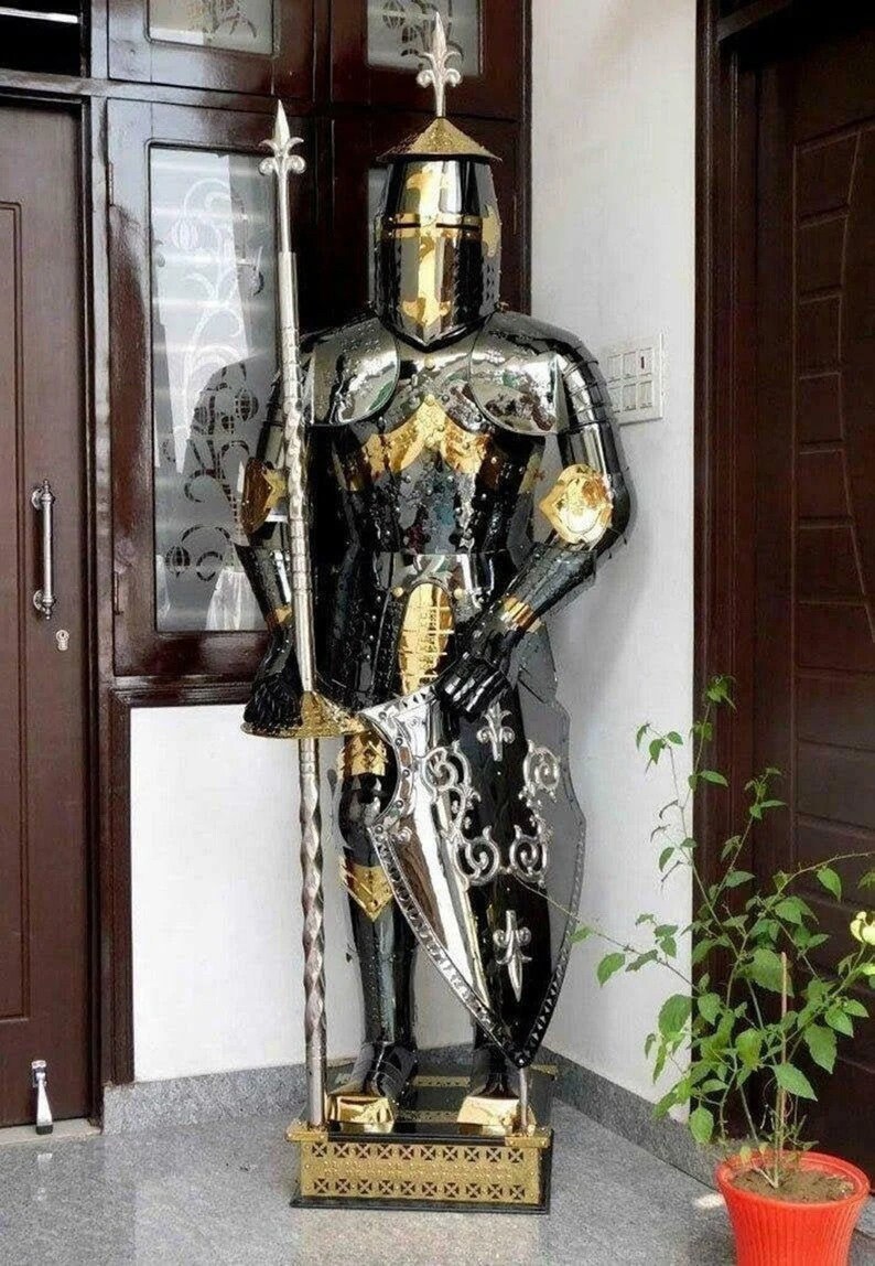 Medieval Knight Armor Suit, Great Display Armor, Larp, Halloween Gift ...