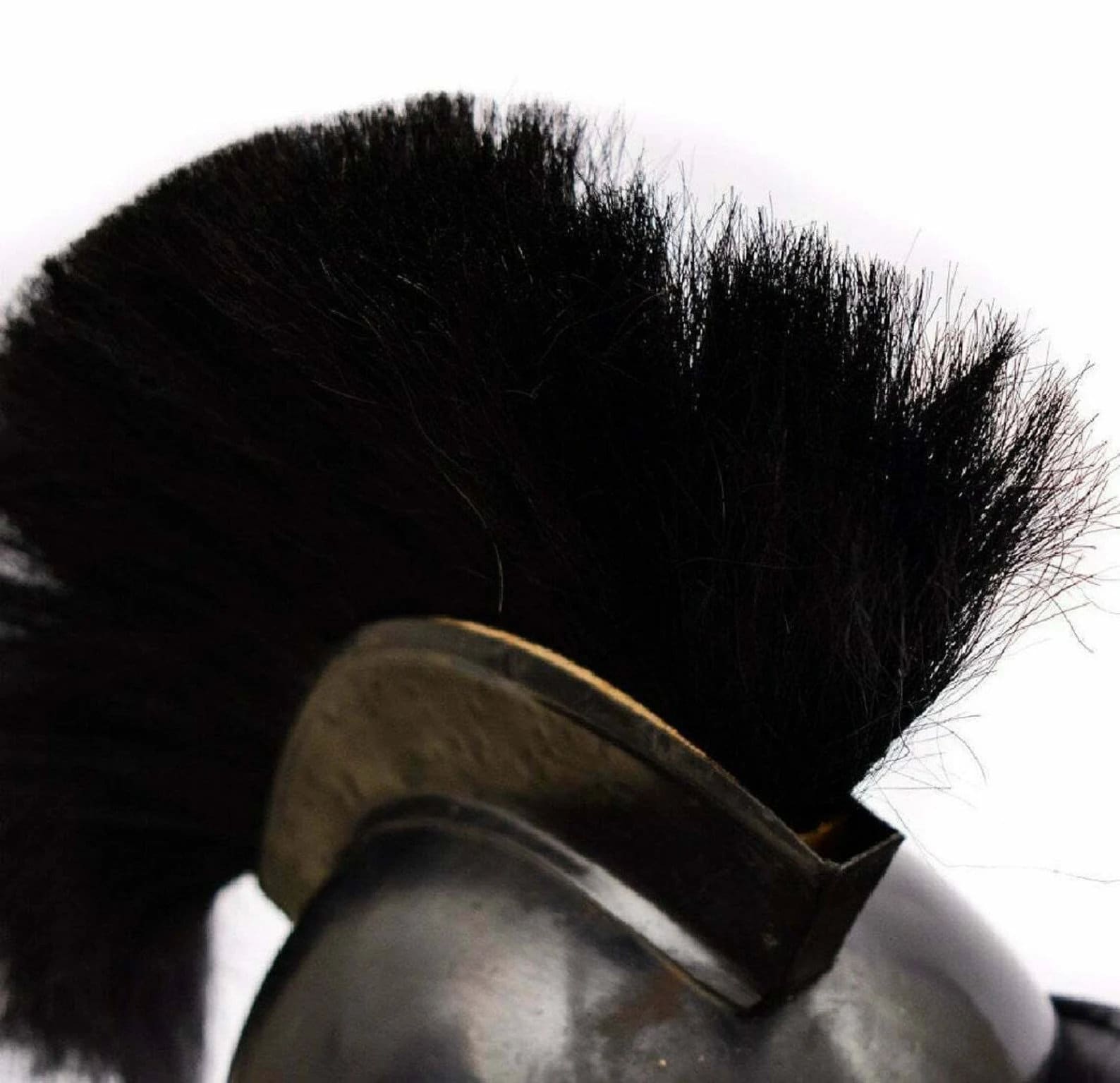 Black King Leonidas Spartan Helmet 300 Movie Fully Functional Medieval ...