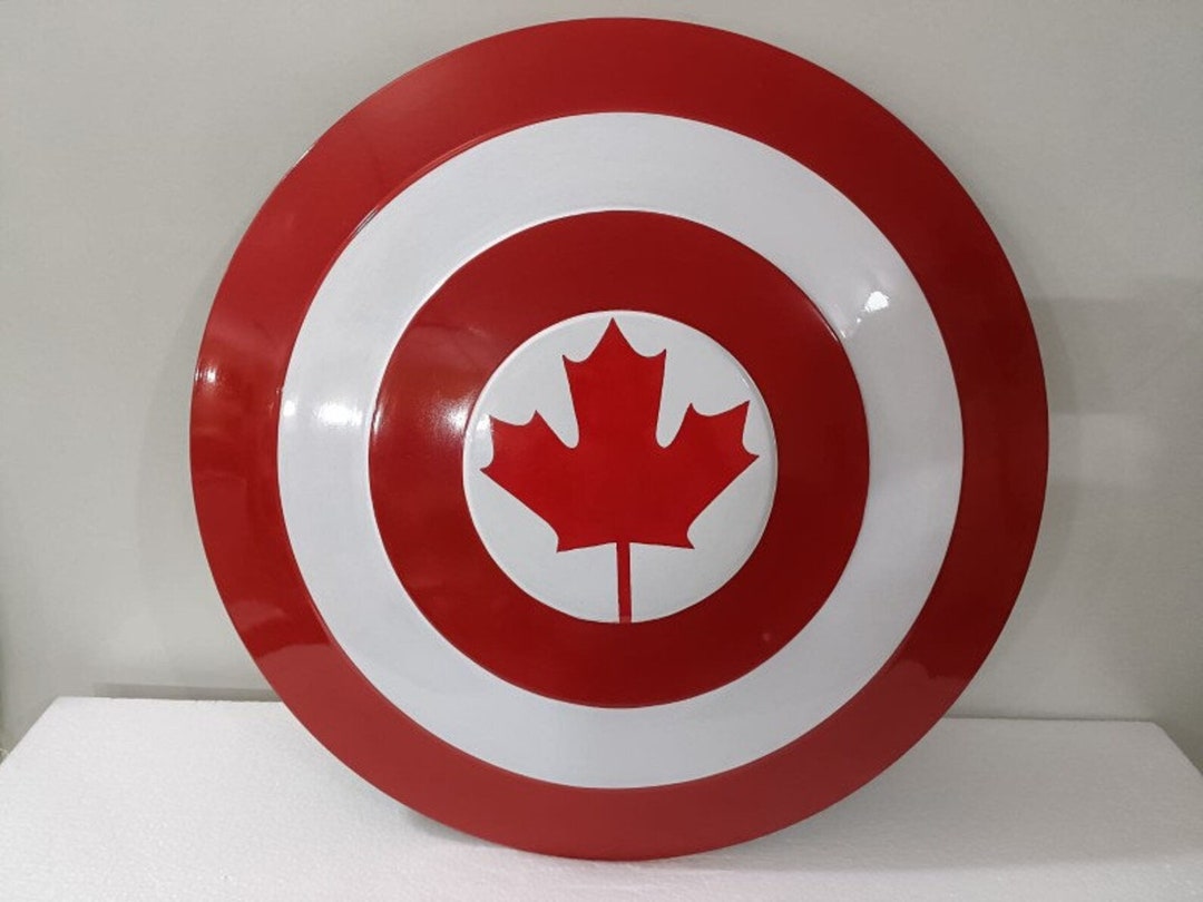 Captain Canada Shield-metal Prop Replica, Marvel Captain Canada Cosplay ...