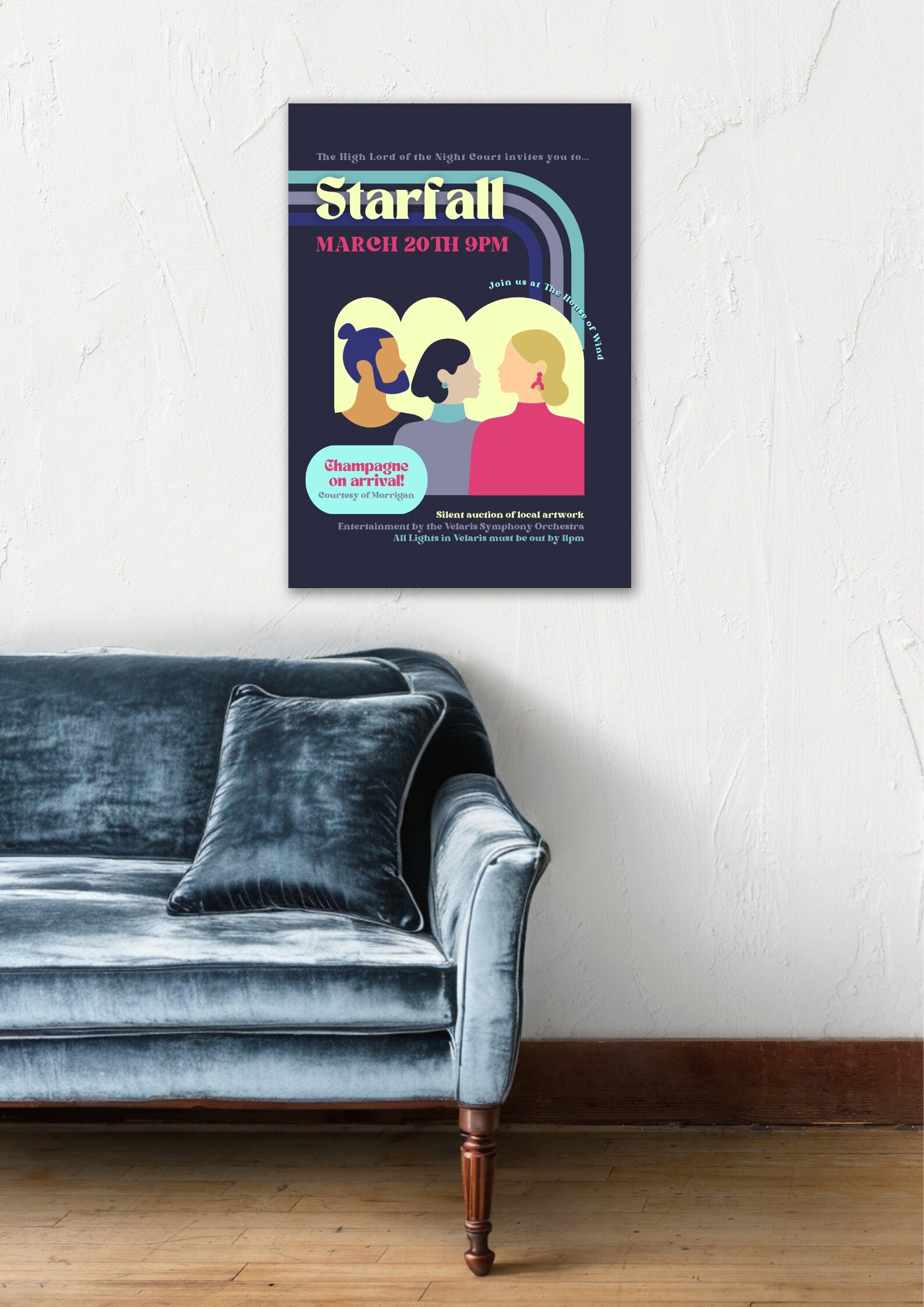 ACOTAR Starfall Event Poster Fan Art Instant Download Wall Printdecor ...