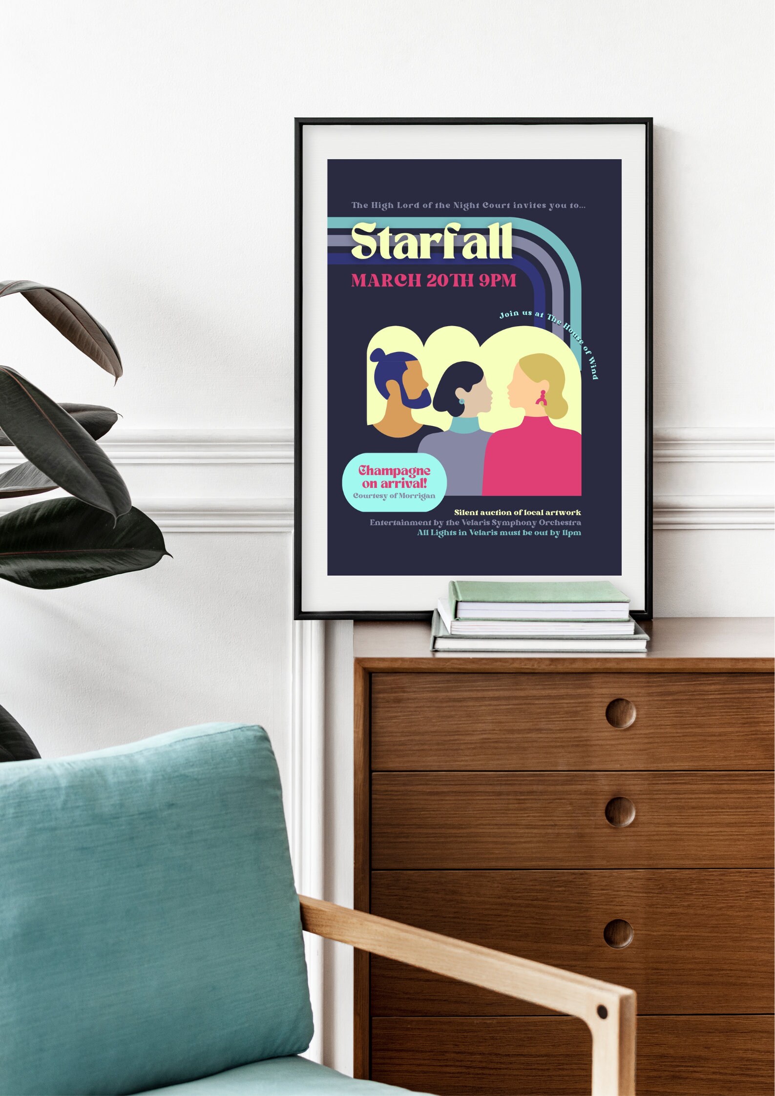 ACOTAR Starfall Event Poster Fan Art Instant Download Wall Printdecor ...