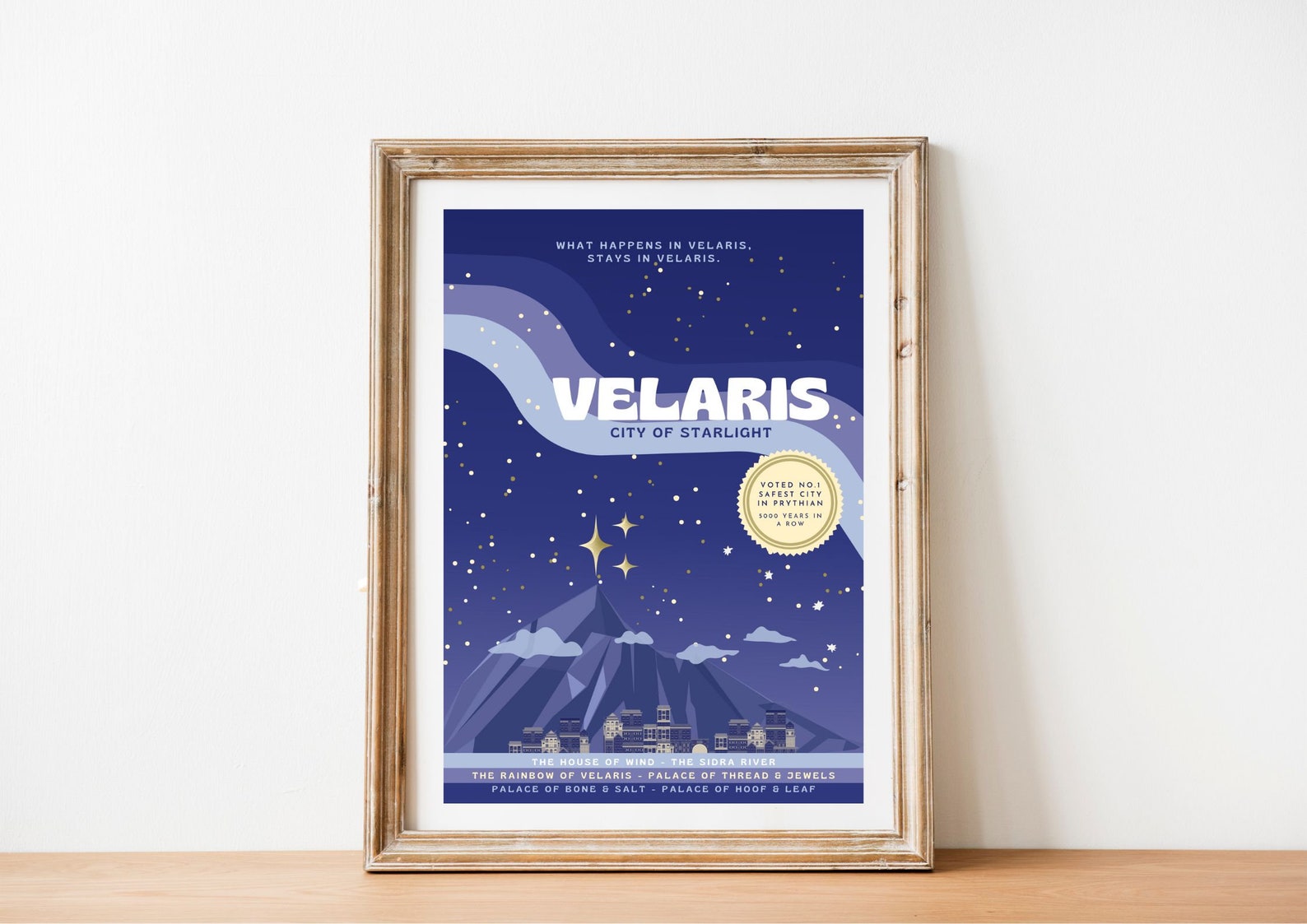 ACOTAR Velaris City of Starlight Fan Art Print - Instant Download Wall ...